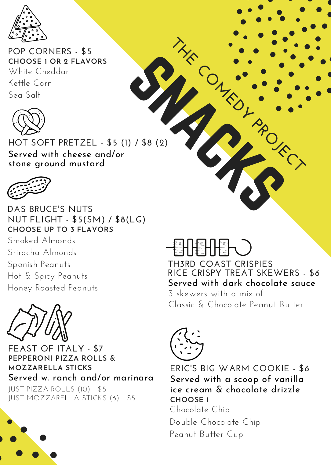 Venue & Menu - The Comedy Project: Grand Rapids' Home for Comedy!